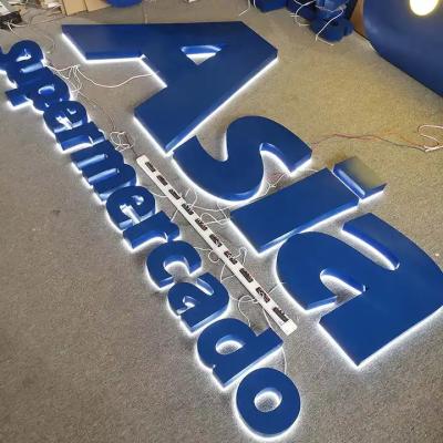 Cina Lettere a canale a led personalizzate per negozi all'aperto Lettere a led segnaletica 3d acrilica in vendita