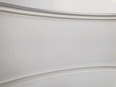 Cina Fenditura a mano Cappuccio di taglio in alluminio Materiali argento Leggio di alluminio bobina di canale Lettera Cappuccio di taglio in vendita