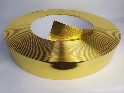 Cina Cappuccio di taglio in alluminio a mano per lettere di canale specchio spazzolato oro cappuccio di taglio di lettere di canale in vendita