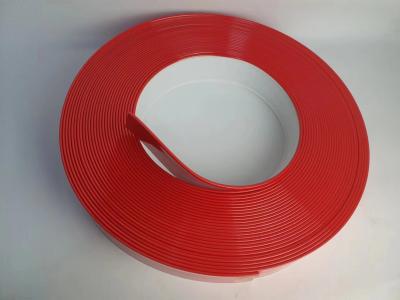 China Red Aluminum Rubber Trim Cap With Brushed Surface For Signage Applications for sale
