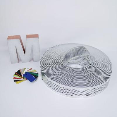 China LED Lights Compatibility Aluminum Channel Letter Trim in Regular Color Weather-resistant and Durable for sale