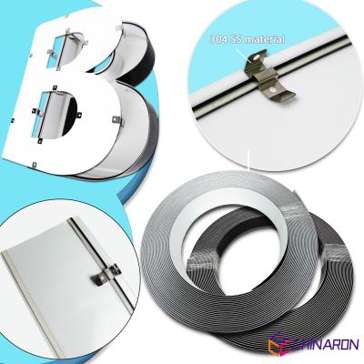 China Trimless Channel Letter Coil Double-Sided Aluminum Edge Strip for sale