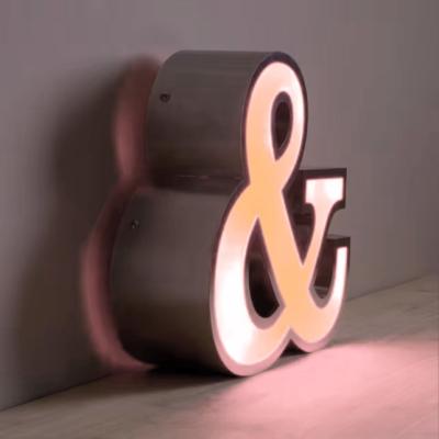 China Waterproof Golden Backlit LED Signboards for Office and Wedding for sale