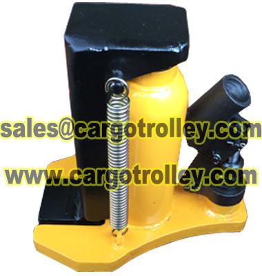 China Lifting toe jack for low clearance moving works for sale