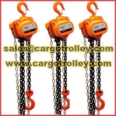 China Manual chain hoist details for sale