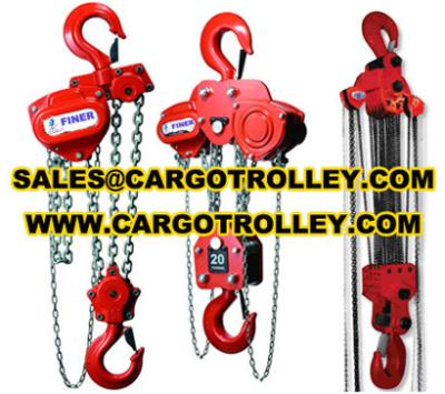 China Manual chain hoist details pictures for sale