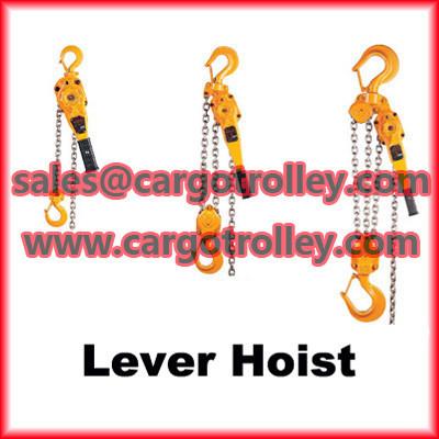 China Lever chain blocks instruction and price list for sale