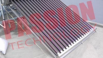 China CER anerkannte Vakuumröhre-Solarwarmwasserbereiter-offene Schleife mit behilflichem Behälter zu verkaufen