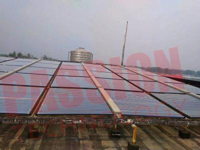 China Stainless Steel Manifold Vacuum Tube Solar Collector For Project With 50 Tubes for sale