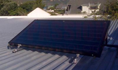 China Flat Panel​ Blue Titanium Absorber Solar Water Heater , Split Flat Plate Solar Collector for sale