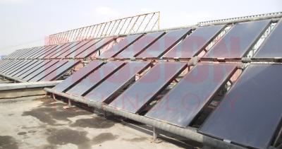 China 2000L Flat Collector Solar Water Heater Blue Coating Flat Plate Solar Collector for sale
