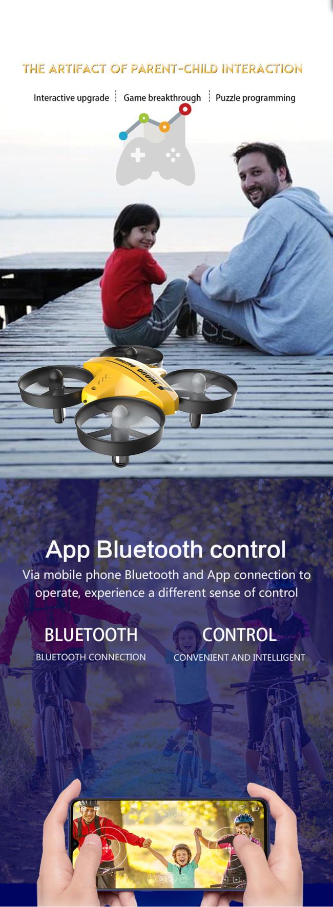 RC mini STEM Programming Quadcopter Drone with Coding educational for kid's toy