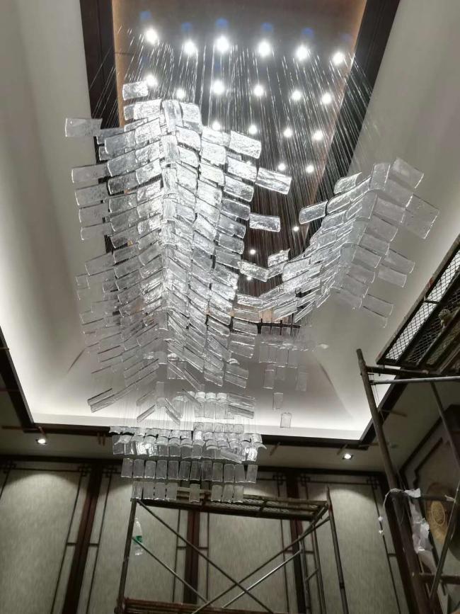 JYLIGHTING custom good price ceiling plate for pendant light large glass tile lighting Project customization for hotel