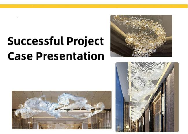 JYLIGHTING custom good price ceiling plate for pendant light large glass tile lighting Project customization for hotel