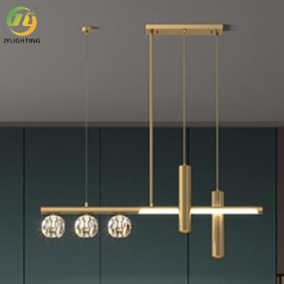 China Criativo Cobre Cristal G9 Moderno Pingente Luz Decorativa Sala de Estar à venda