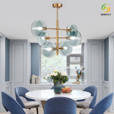 China Do quarto interno moderno da luz do pendente do vidro do ferro decoração nórdica à venda