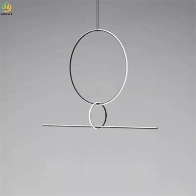 China Home Hotel Metals Art Baking Paint Black LED Modern  Pendant Light for sale