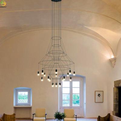 China Home Hotel Metals Art Baking Paint Black G9 Modern  Pendant Light for sale