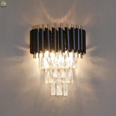 China Luce moderna placcante della parete del nero LED di Crystal Home Art Baking Paint for sale