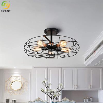 China Luz pendiente nórdica del moho del hierro redondo con la base del bulbo E26 120 vatios en venta