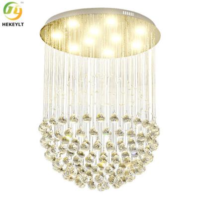 China GU10 K9 Luxury Crystal Led Pendant Light Modern Classic Style for sale
