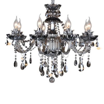 China AC85 - 265V Crystal Candle Chandelier For Bedroom Decoration E14 Light Source for sale