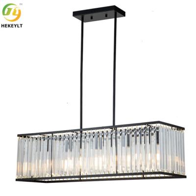 China Dimmable claro Crystal Pendant Light Luxury K9 Crystal Metal en venta