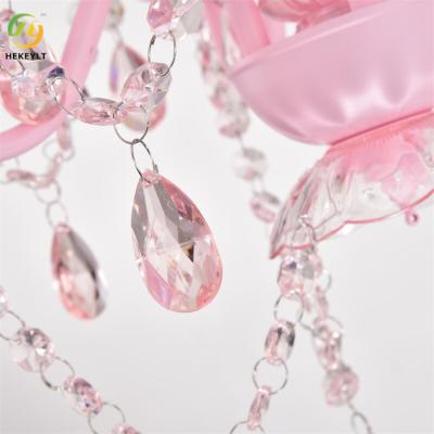 Cina I lustri hanno condotto l'hotel rosa dell'ingresso di nozze di Crystal Candle Chandelier Customize Luxury in vendita