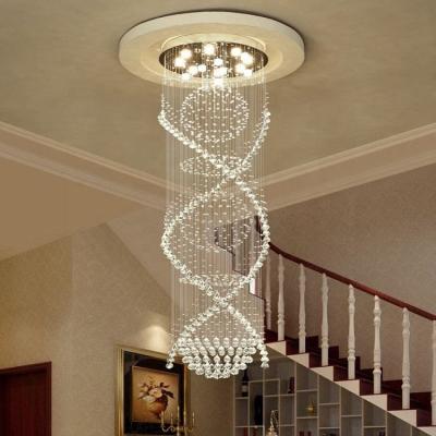 China Boda nórdica moderna grande llevada de lujo de cristal de Crystal Chandelier For Dining Custom en venta