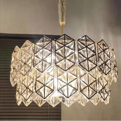 China Moda de cobre D40cm del dormitorio de Crystal Hanging Modern Pendant Light en venta