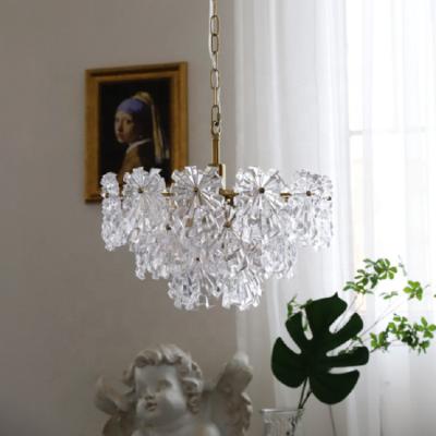 China El vidrio del hierro de 30 de los x 24cm llevó a Crystal Chandelier For Wedding en venta