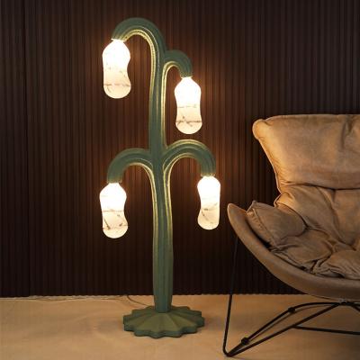 Cina Lampada di pavimento di verde LED del cactus di D38 X H140CM per l'hotel della camera da letto del salone in vendita
