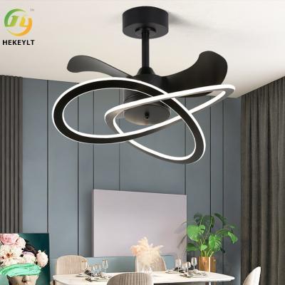 Luces silenciosas ajustables simples modernas de la fan de techo de la sala de estar del comedor de las luces de la fan