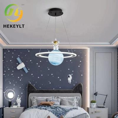 China Indoor Planet Earth Moon LED Pendant Lamp Space Star Astronaut Hanging Lamp for sale