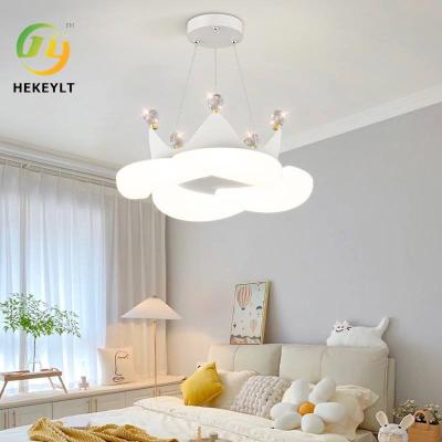 Китай Скандинавская кремовая ветряная лампа детской комнаты Корона светодиодный подвесный свет спальни продается
