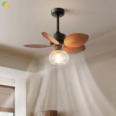静かな使用のためのレトロ扇風機ランプ 家庭用 レストラン リビング リビング 5葉の天井扇風機ランプ