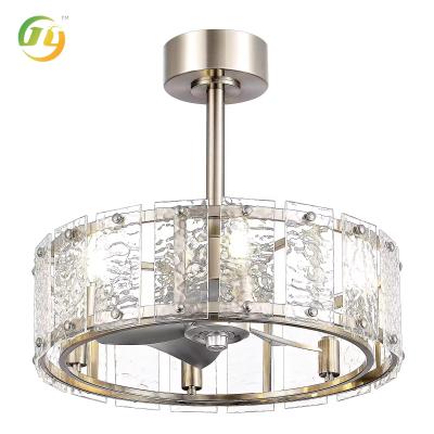 China SENKAI Modern Luxury Crystal Chandelier Round Led Ceiling Light For Bedroom Lamp Ceiling Fan With Light for sale