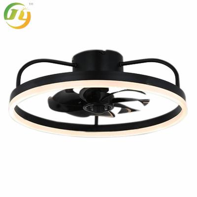 China JYLIGHTING 5 Blades LED Ceiling Fan with Lighting LED Remote Control Fan Light Plastic Modern for sale
