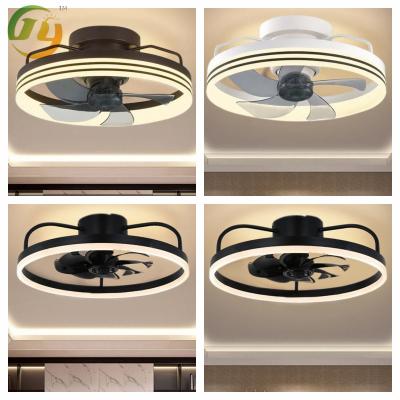 China JYLIGHTING 5 Blades LED Ceiling Fan with Lighting LED Remote Control Fan Light Plastic Modern for sale