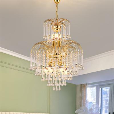 Cina Modern Golden Elegant Luxury Design Fashion Interior Cristallo candelabro in vendita