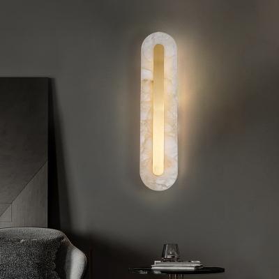 Cina Lampada da parete in marmo hotel soggiorno camera da letto corridoio decorazione interna letto semplice lampada da parete a led in vendita