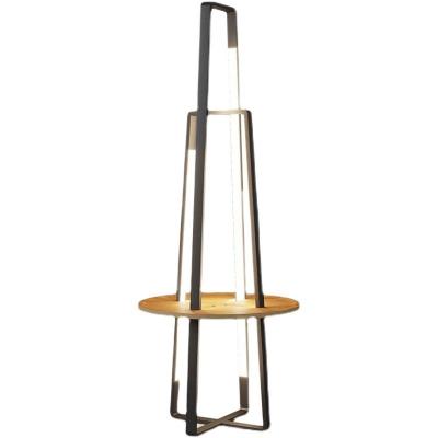 China Solid Wood Nordic Postmodern Bedroom Lamp Retro Decoration Creative Art Iron Floor Lamp for sale