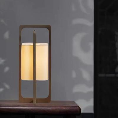 Cina Lampada da pavimento in legno semplice e retro, salotto, camera da letto, hotel wabi-sabi in vendita