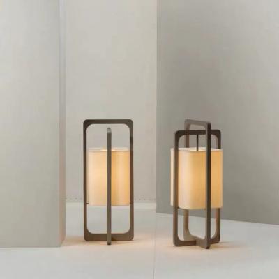 Cina Lampada da pavimento in legno semplice e retro, salotto, camera da letto, hotel wabi-sabi in vendita