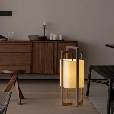 Cina Lampada da pavimento in legno semplice e retro, salotto, camera da letto, hotel wabi-sabi in vendita