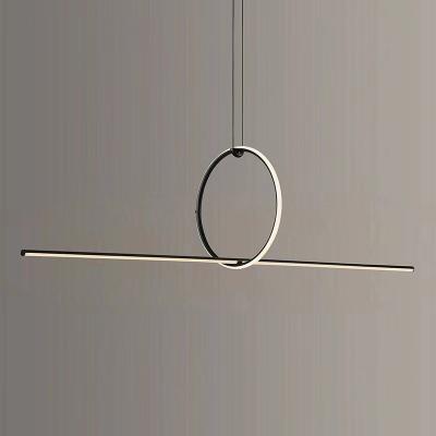 Cina Ristorante nordico minimalista luce linea geometrica luce pendente semplice moderna in vendita