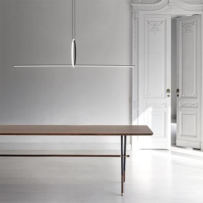 Cina Ristorante nordico minimalista luce linea geometrica luce pendente semplice moderna in vendita
