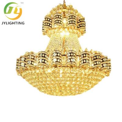 China JYLIGHTING K9 lámparas de cristal de estilo europeo, villa, dúplex, lámparas de hotel, vestíbulo, sala de ingeniería, escalera, lámparas huecas y lámparas en venta