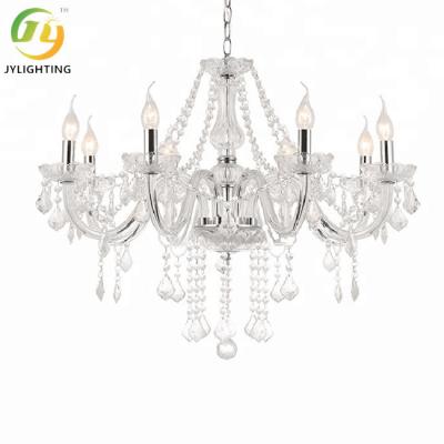 China JYLIGHTING Luxus modernes Glas Kristall Kronleuchter Hängende Lampen für Zuhause Hotel Deckenbeleuchtung für Wohnzimmer Dekor zu verkaufen
