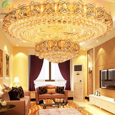 China Luces de lujo de candelabros Elegante luz de cristal duradera para hoteles y salas de estar en venta